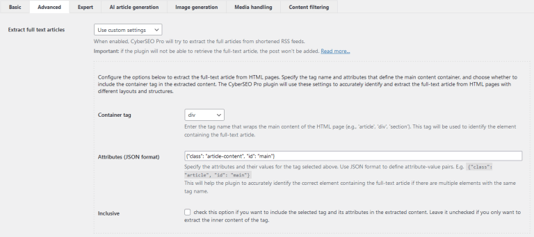 Extracting Full Text Articles Using Container Tags Cyberseo Pro Coders Jungle